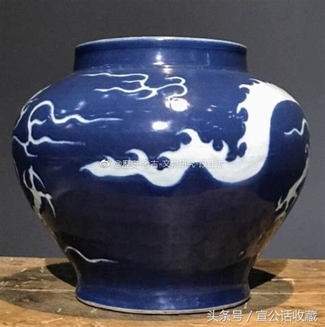 元代藍釉白龍紋瓷器賞析 每日頭條