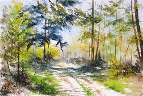 Mes Aquarelles 2016 L Atelier D Abby Watercolor Landscape Paintings