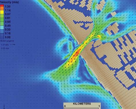 Modeled Wave Current Interaction Over The Ebb Tidal Delta Of Johns Download Scientific Diagram