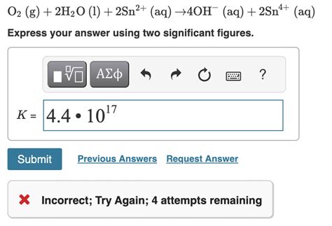 Calculate The Equilibrium Constant For Each Of The