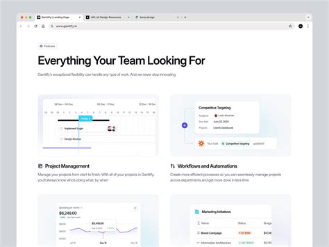 ganttify website design by barly design for ui8 on dribbble
