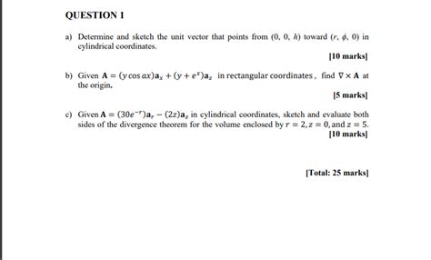 Solved QUESTION A Determine And Sketch The Unit Vector Chegg
