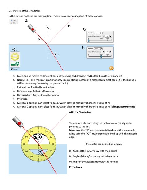 Reflection And Refraction Virtual Lab At Eric Hunt Blog