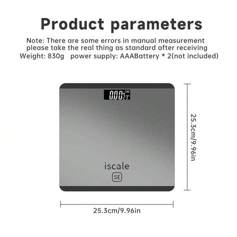 Is Healthy Scale Electronic Weight Scale 26cm Toughened Glass Weighing