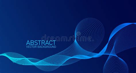 Vector Wave Lines Flowing Dynamic Colorful For Concept Of Technology Digital Science Music