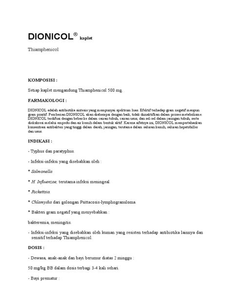 Dionicol® Kaplet Pdf