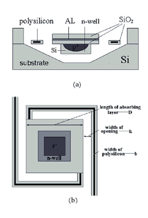 Schematic Structure Of The Cmos Infrared Pixel A Cross Section View Download Scientific