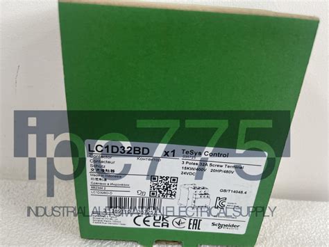 1pcs Brand New Schneider Telemecanique Contactor Lc1d32bd Rapid