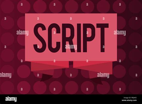 Word Writing Text Script Business Concept For Handwriting As Distinct From Print Written