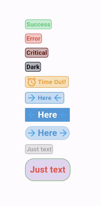 Info Label Flutter Package