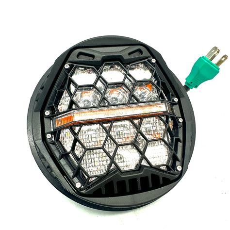 Yamaha Xvs650 V Star Custom Honeycomb Led Headlight Insert 575”