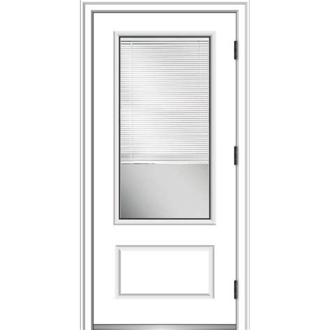 Mmi Door 36 In X 80 In Internal Blinds Left Hand Outswing 34 Lite