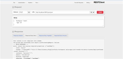 Validate JSON Schema Components In Mule