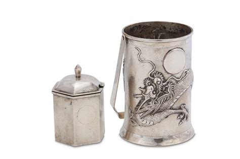 Lot 327 An Early 20th Century Chinese Export Silver