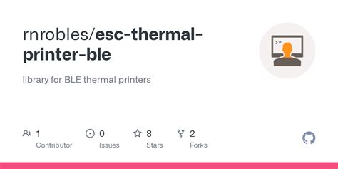 github rnrobles esc thermal printer ble library for ble thermal printers