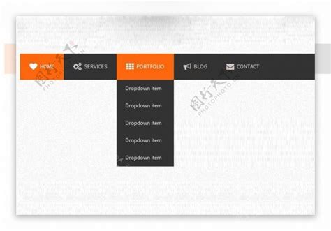 扁平化风格jquery菜单图片素材 编号00956107 图行天下