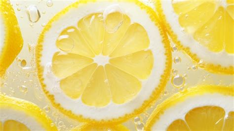 Premium Photo Fresh Lemon Slices Background
