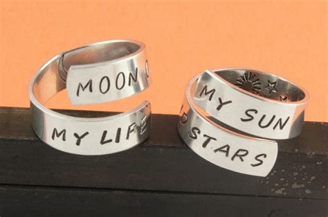 Sale Moon Of My Life My Sun And Stars Ring Set Couples