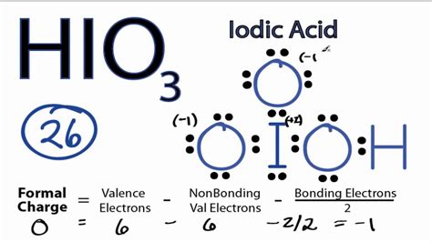 Hio3 Lewis Structure How To Draw The Lewis Structure For Hio3 Youtube