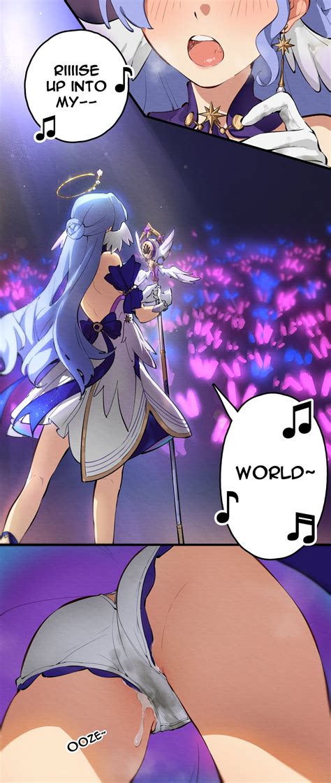 Rule 34 1girls After Sex Aqua Eyes Bare Shoulders Blush Collar Cum