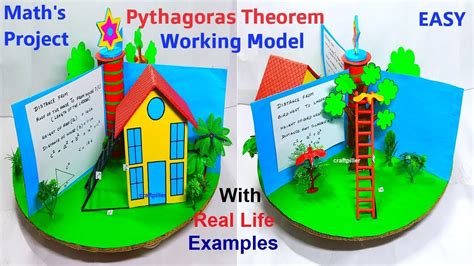 Best 13 Pythagoras Theorem Working Model Maths Project With Real Life Examples Craftpiller