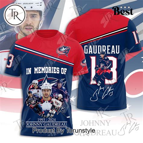 Johnny Gaudreau X Columbus Blue Jackets T Shirt Torunstyle