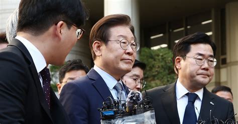 이재명 1심 당선 무효형대권 가도 첫 관문서 급제동