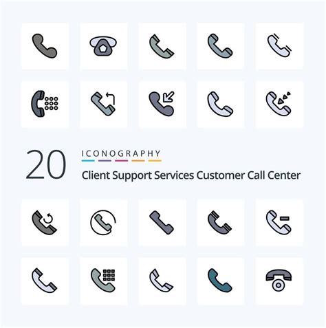 20 Call Line Filled Color Icon Pack Like Incoming Delete Mobile Contact