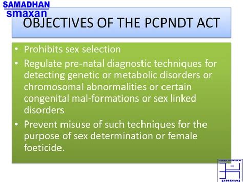 Difference Between The Pcpndt Act Ppt