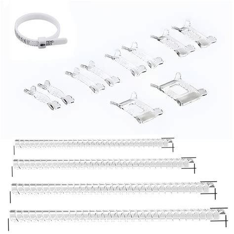 34 Pcs Ring Sizer Adjuster For Loose Rings With Ring Size Measuring