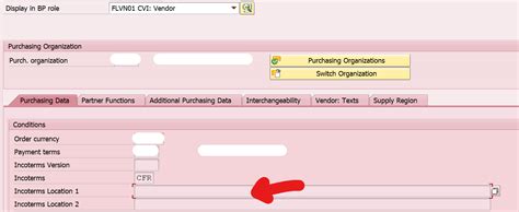 Incoterms Location 1 Of A Vendor Value Gets Cleare Sap Community