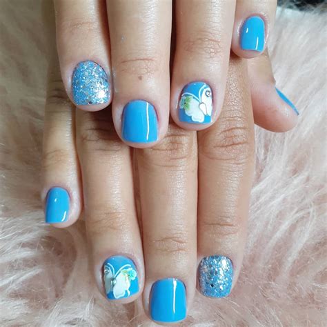 Esmalte Azul Claro 40 Modelos De Unhas Para Arrasar Com O Tom
