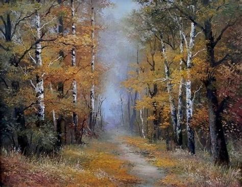 Картины on Instagram Художник Анатолий Соломянный Осень ушедшая Рисунки пейзажей