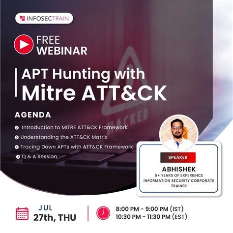 Infosec Train On Linkedin Mitre Training Freewebinar Freemasterclass Course Attack…