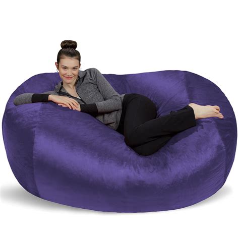Sofa Sack Bean Bag Chair Memory Foam Lounger With Microsuede Cover