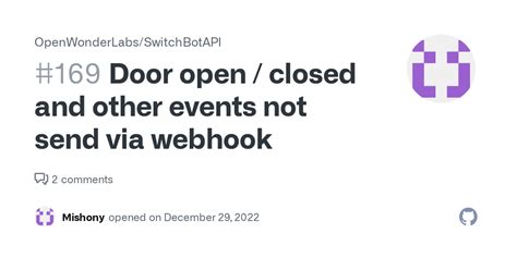 door open closed and other events not send via webhook · issue 169
