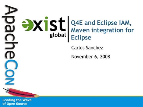 Q4e And Eclipse Iam Maven Integration For Eclipse Ppt