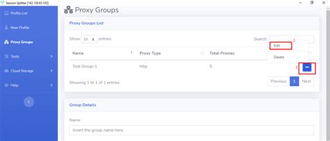 Proxy Groups Session Splitter