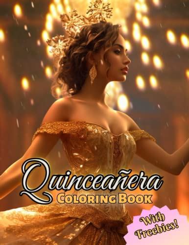 Quinceanera Coloring Book Quince Anos Celebration With Beautiful Ball