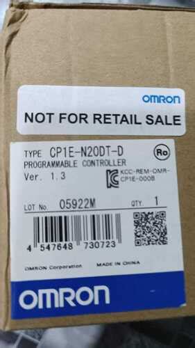 Omron Plc Cp1e N20dt D At Best Price In Gurugram Haryana Sbm