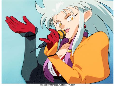 Tenchi Universe Ryoko Production Cel Setup With Presentation Lot
