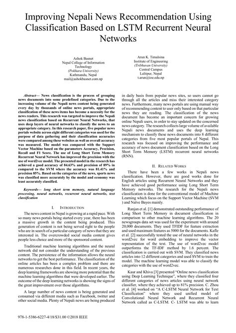 Pdf Improving Nepali News Recommendation Using Classification Based