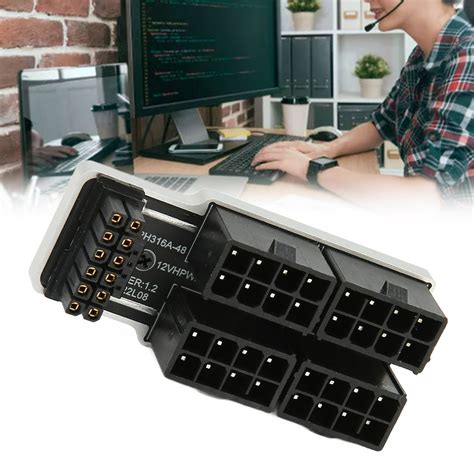 Placa Adaptadora De Corriente Gpu 4x8p A 12vhpwr 12p Plus 4p Atx30 Pcie
