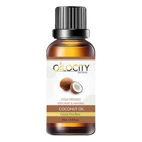 Coconut Cold Pressed Oil 15ml Welcome To Oilocity Skin Science