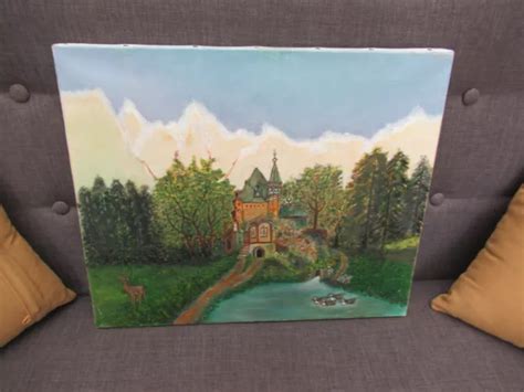 ANCIEN TABLEAU HUILE Sur Toile Authentique EUR 10 00 PicClick IT