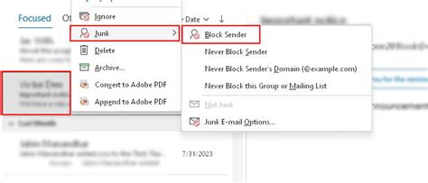 How To Block Email On Outlook