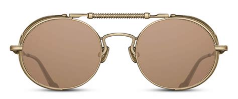 Matsuda Terminator 2809h V2 Brushed Gold Demi Sunglasses Smart Closet