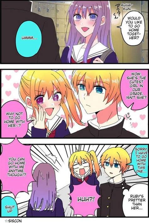 Oshi No Ko Aqua X Ruby Aquruby Dibujos De Fan 134 Prefiero A Ti Hermana Xto4k Wattpad