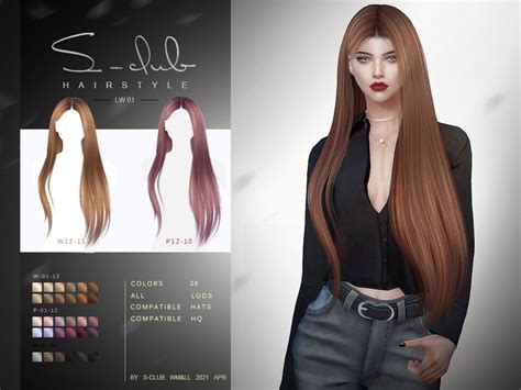 The Sims Resource S Club Ts4 Lw Hair 202101