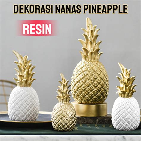 Jual 20cm Dekorasi Desain Nanas Golden Nordic Light Luxury Dekorasi